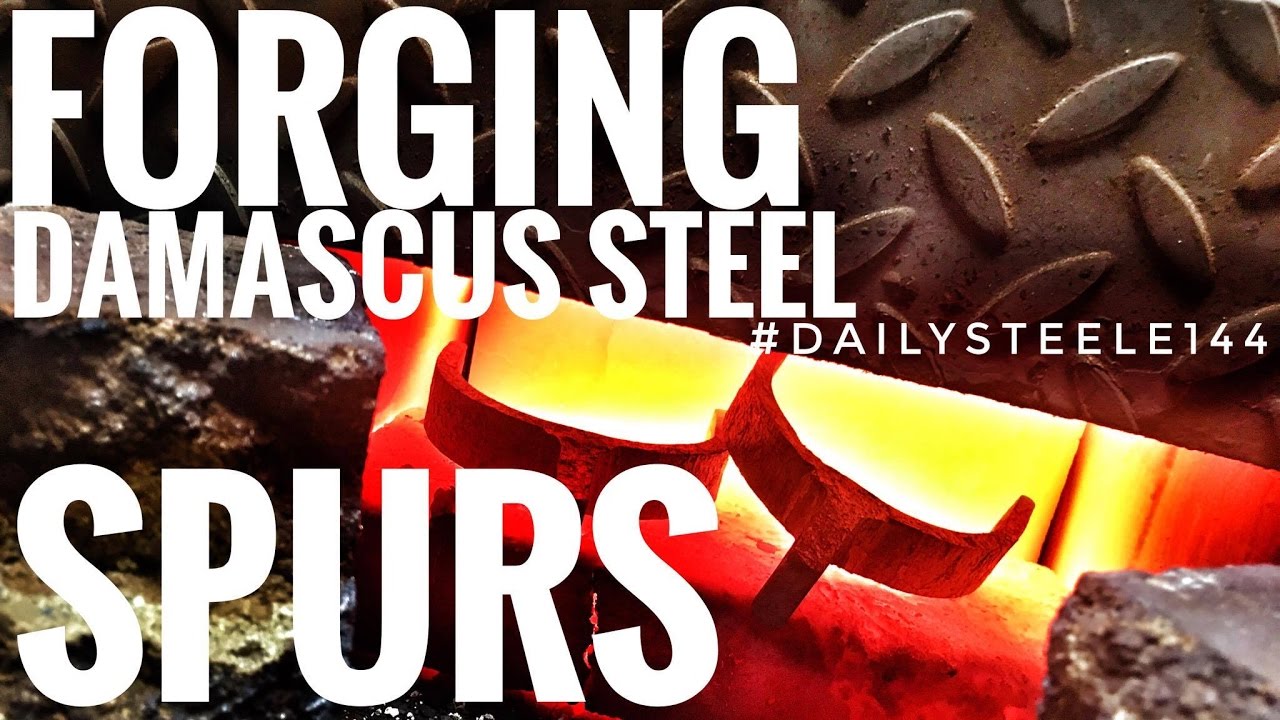 FORGING DAMASCUS SPURS! | Part 1 - YouTube