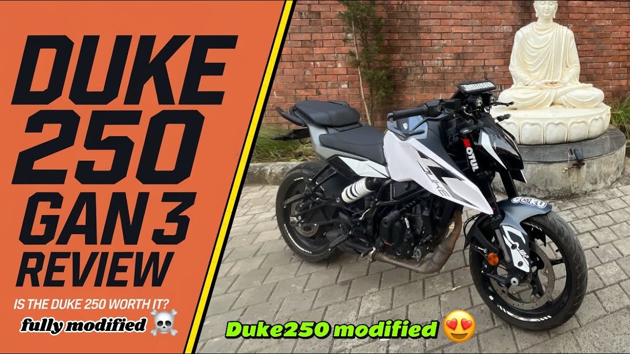 Duke 250 new generation review || Duke 250 modified 🥵 - YouTube