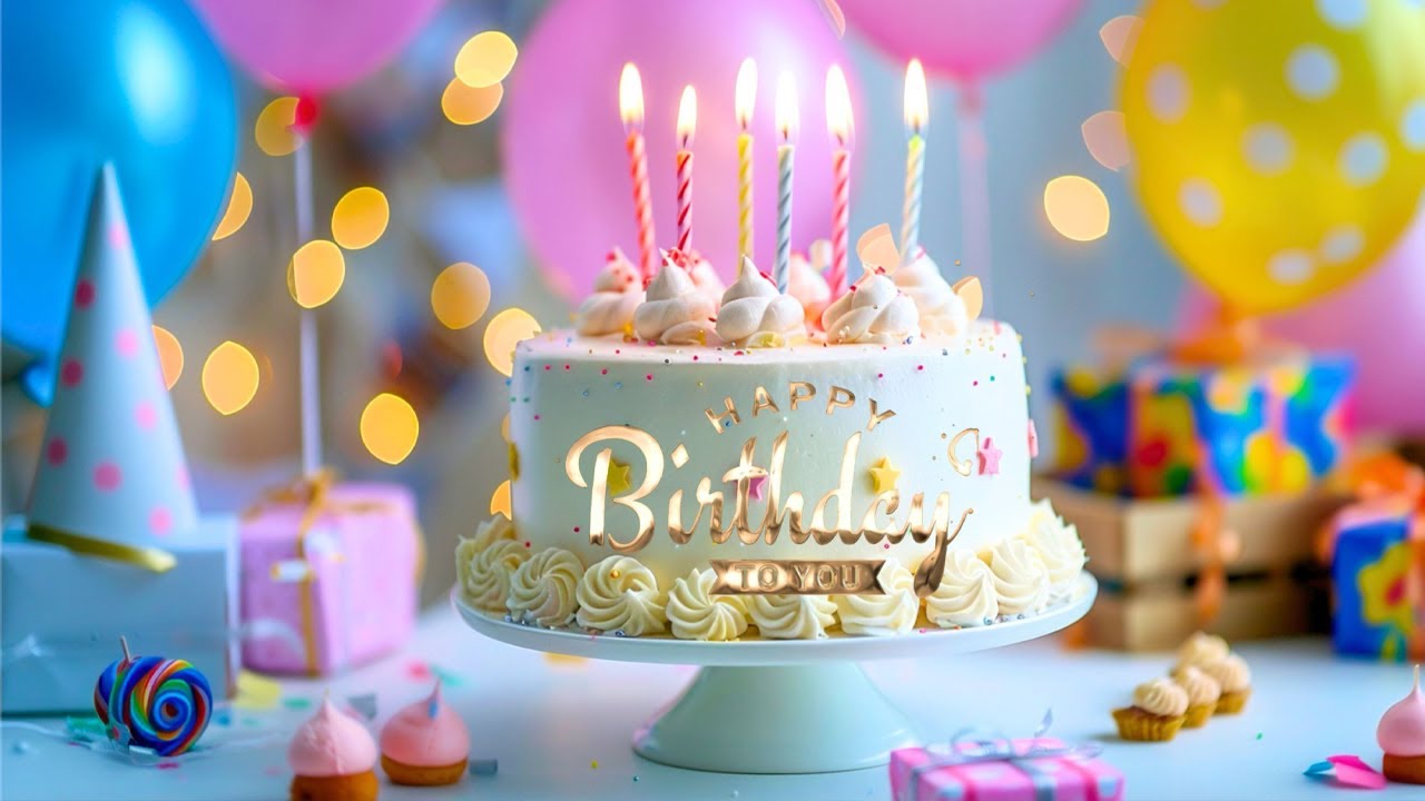 Happy Birthday Song Remix with Cake and Candles Birthday Countdown 10 ...