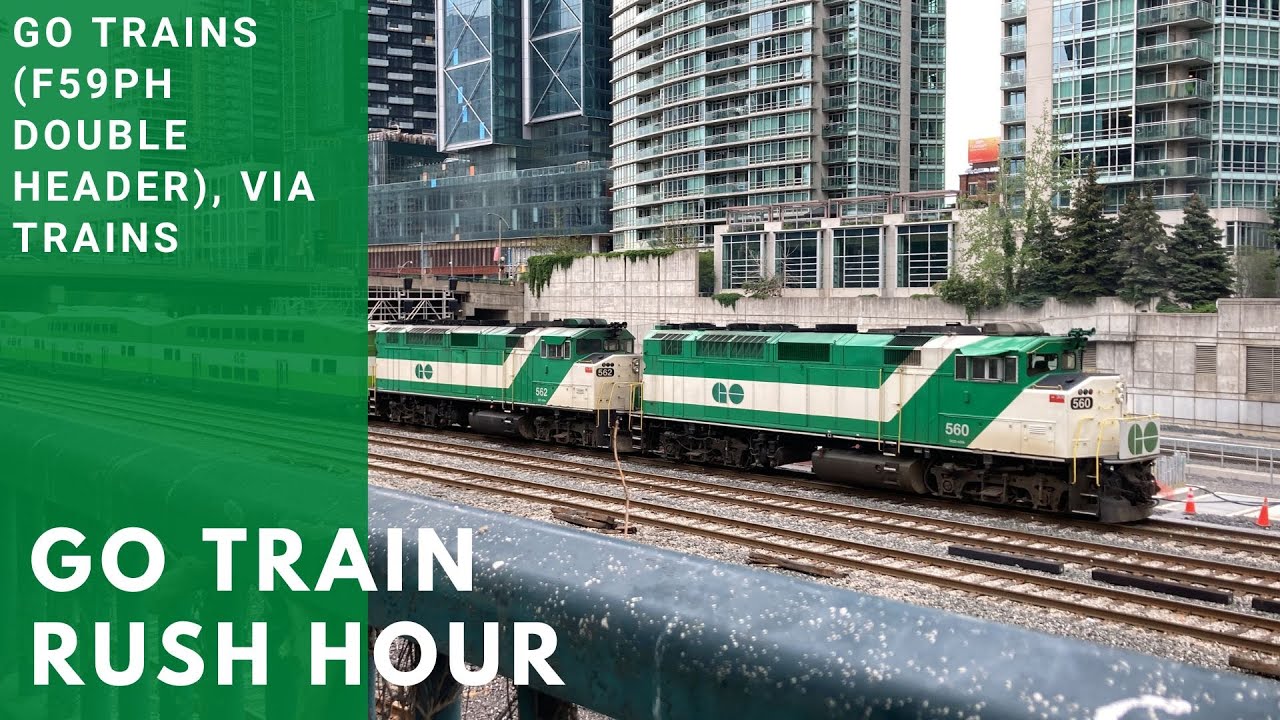 GO Train Rush Hour at Union Station (RARE BONUS) - YouTube