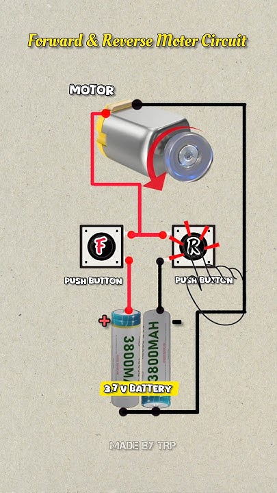 DC Motor Forward and Reverse Circuit - YouTube