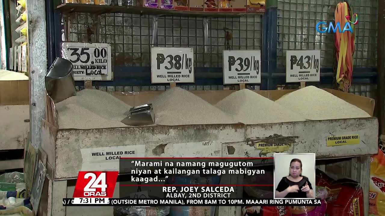 Rep. Joey Salceda, nagbabalang sumipa ang presyo ng bigas sa bansa sa ...