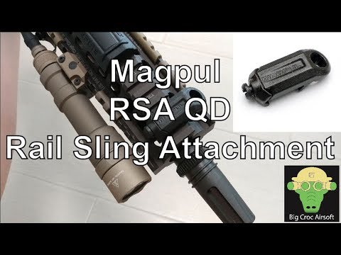 Magpul RSA QD Mount, Quick review, Rail Sling attachment (EP 24) - YouTube