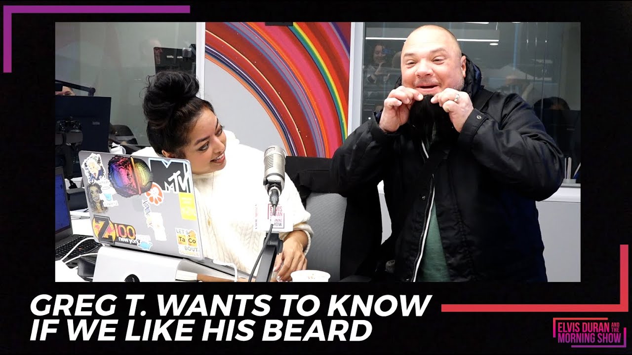Do We Like Greg T's New Beard | Elvis Duran Exclusive - YouTube