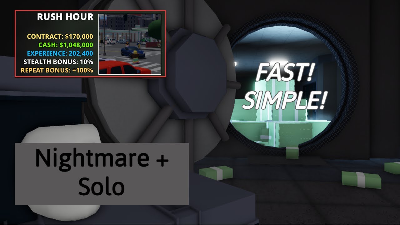 How to do solo nightmare Rush Hour in Notoriety - YouTube