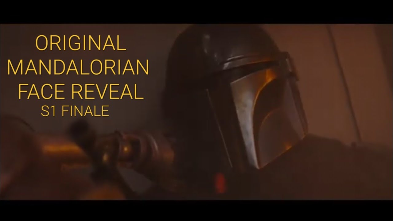 Original Mandalorian face reveal - YouTube