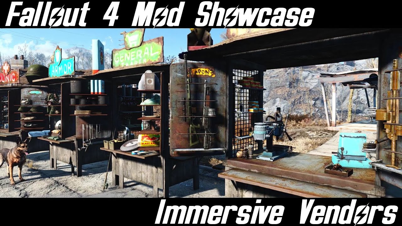 Fallout 4 Mod Showcase ★ Immersive Vendors ★ - YouTube