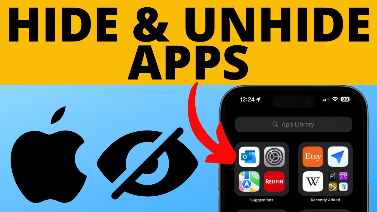 How to Hide & Unhide Apps on iPhone - iOS 18 - YouTube