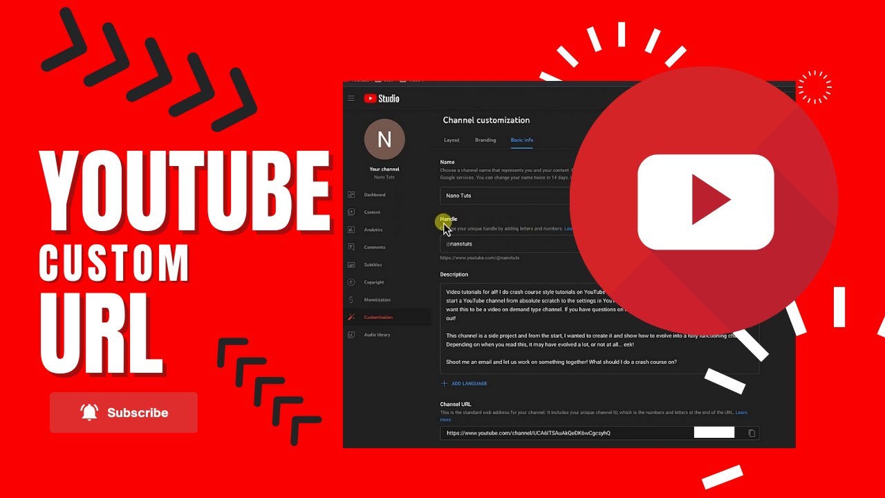 How To Create A Custom URL YouTube Handle In 2023 YouTube how-to-create-a-custom-url-youtube-handle-in-2023-youtube