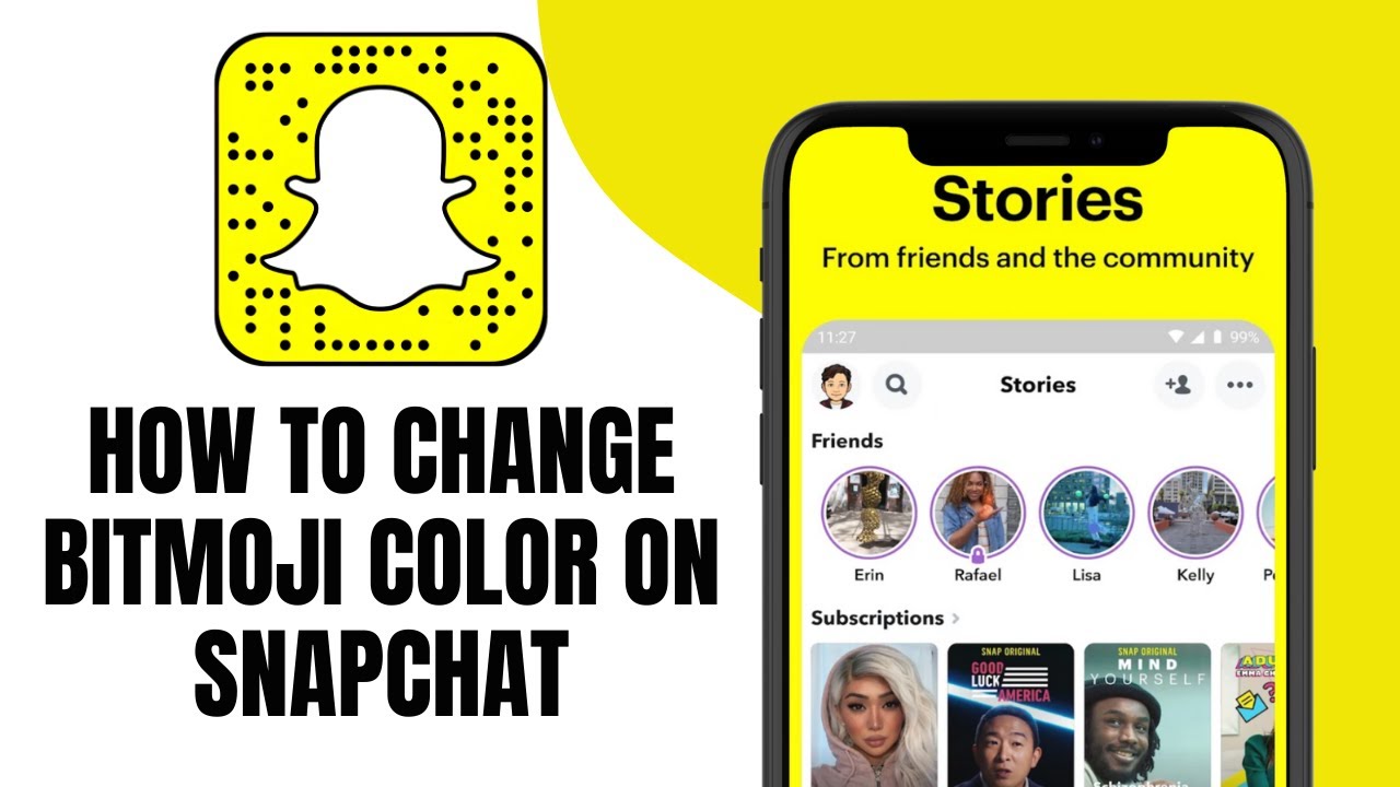How To change Bitmoji Color On Snapchat (2024 Guide) - YouTube