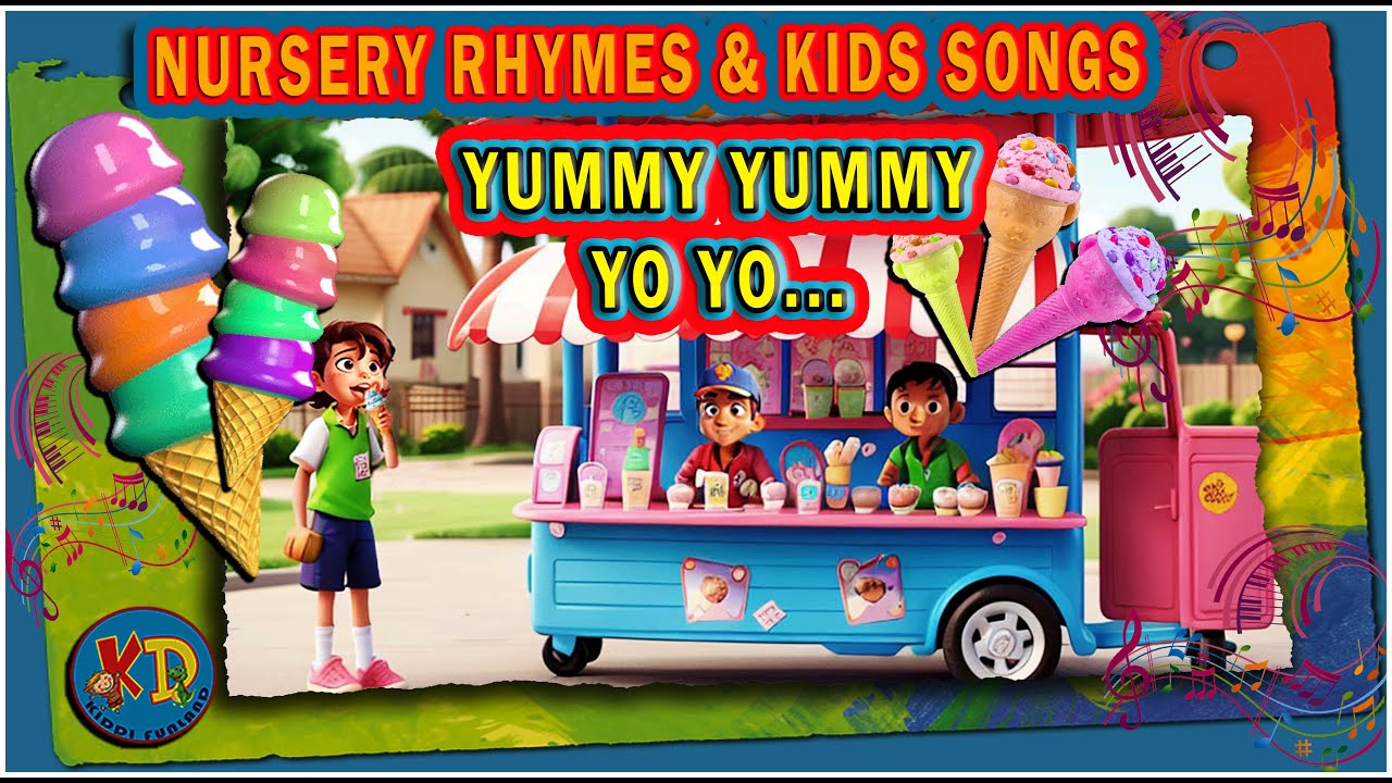 Yummy Yummy Ice Cream l Short English songs for kids l Nursery Rhymes l ...