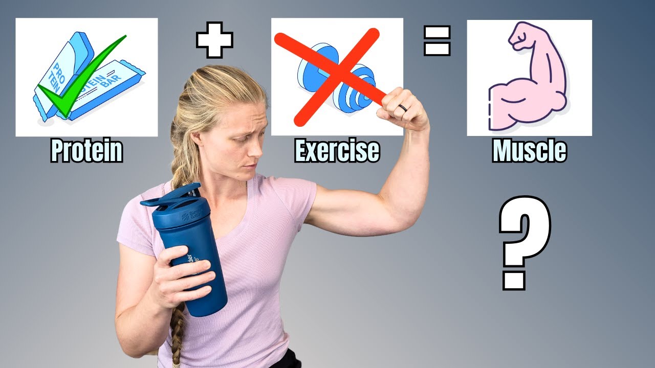 Can eating protein build you muscle without exercising? - YouTube
