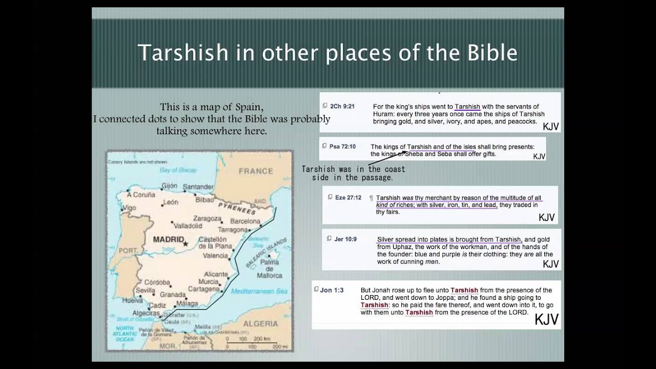 How to Find and Explain the Location and Destination of Tarshish in ...