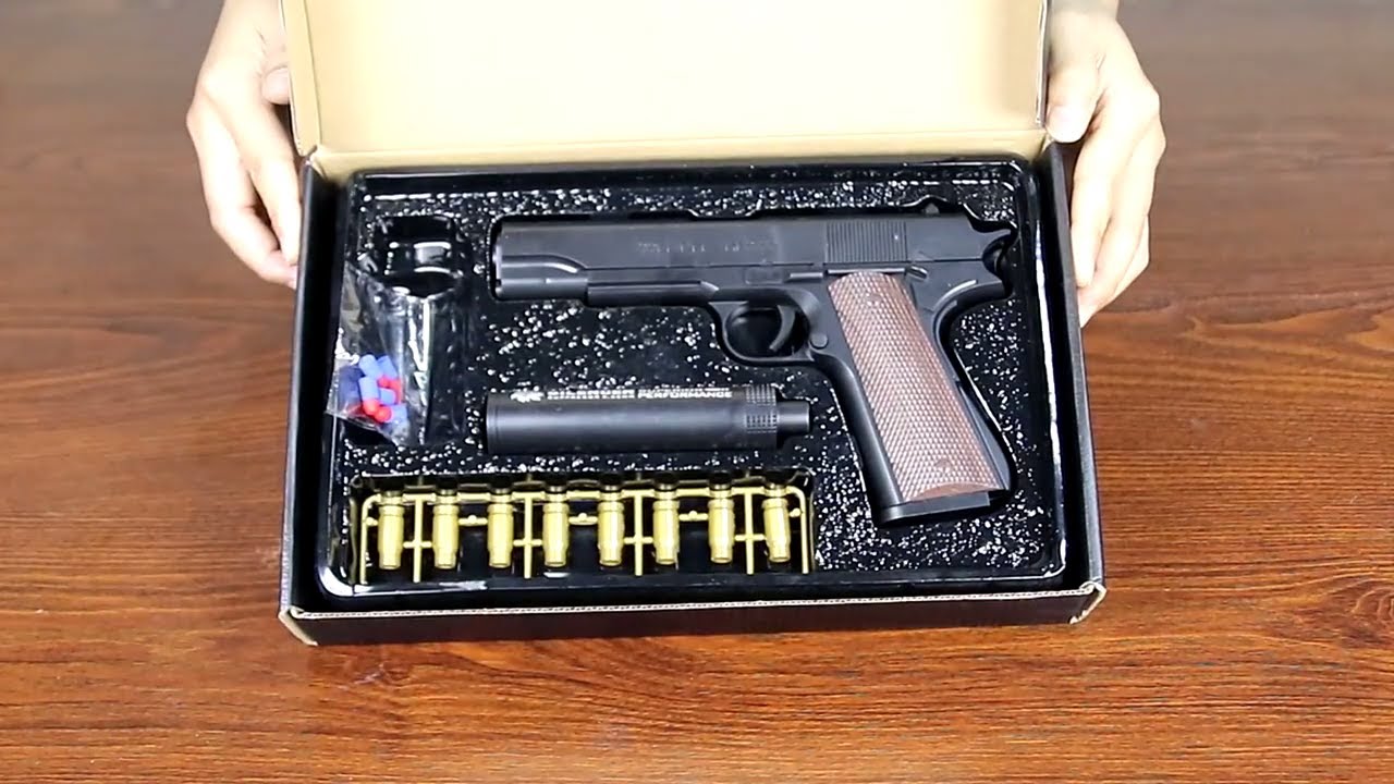 Glock M1911 Toy Gun Review 2021 - Realistic Shell Ejection Soft Bullet ...