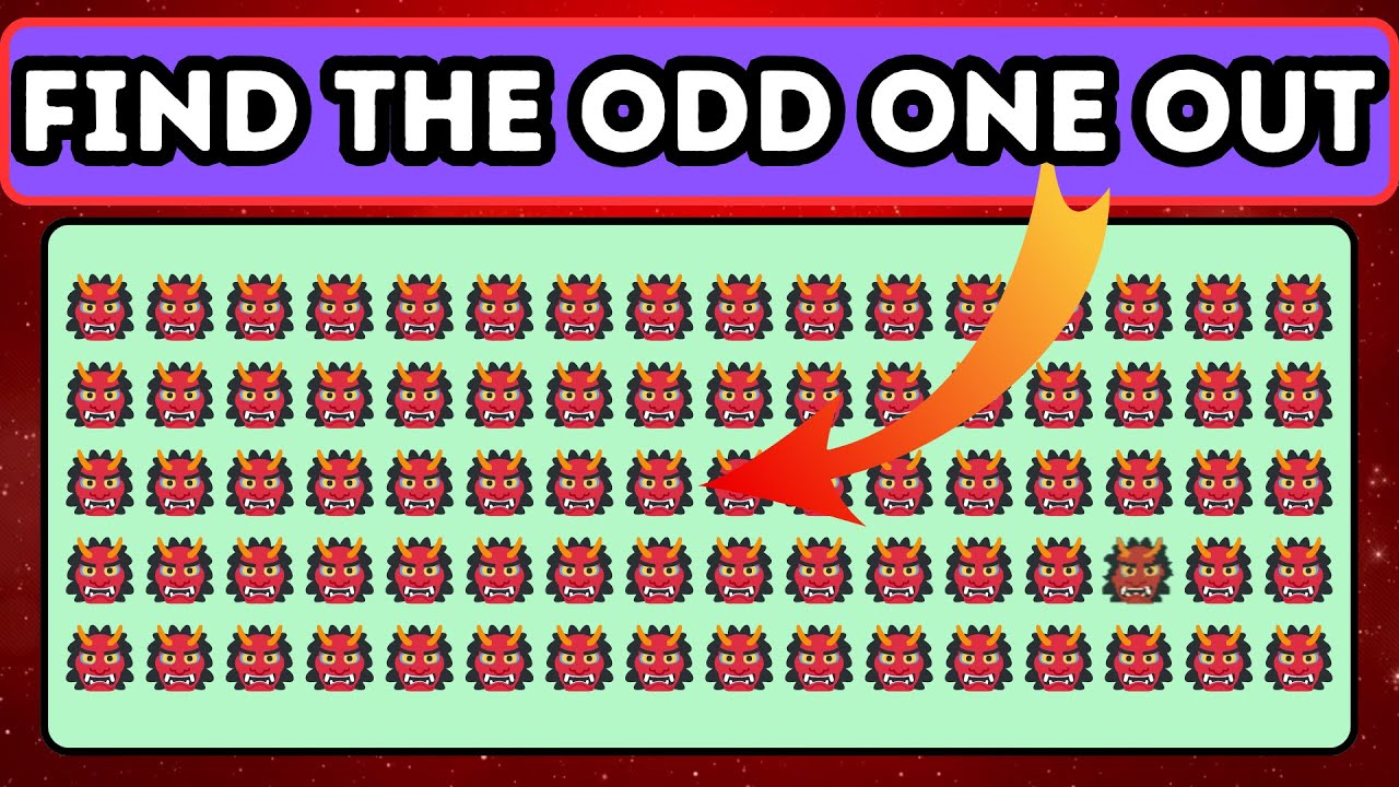 Odd One Out Quiz - Fun Challenge - Observation Skills Game 👀 - YouTube