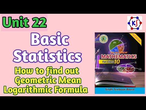 How to find Geometric Mean || Logarithmic Formula ||Basic Statistics # ...