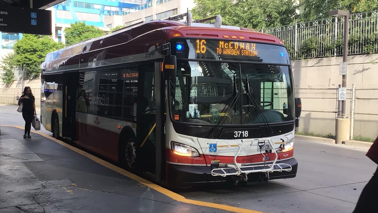 TTC Southbound Ride video on 3718 on route 16 McCowan to Barrymore Road ...