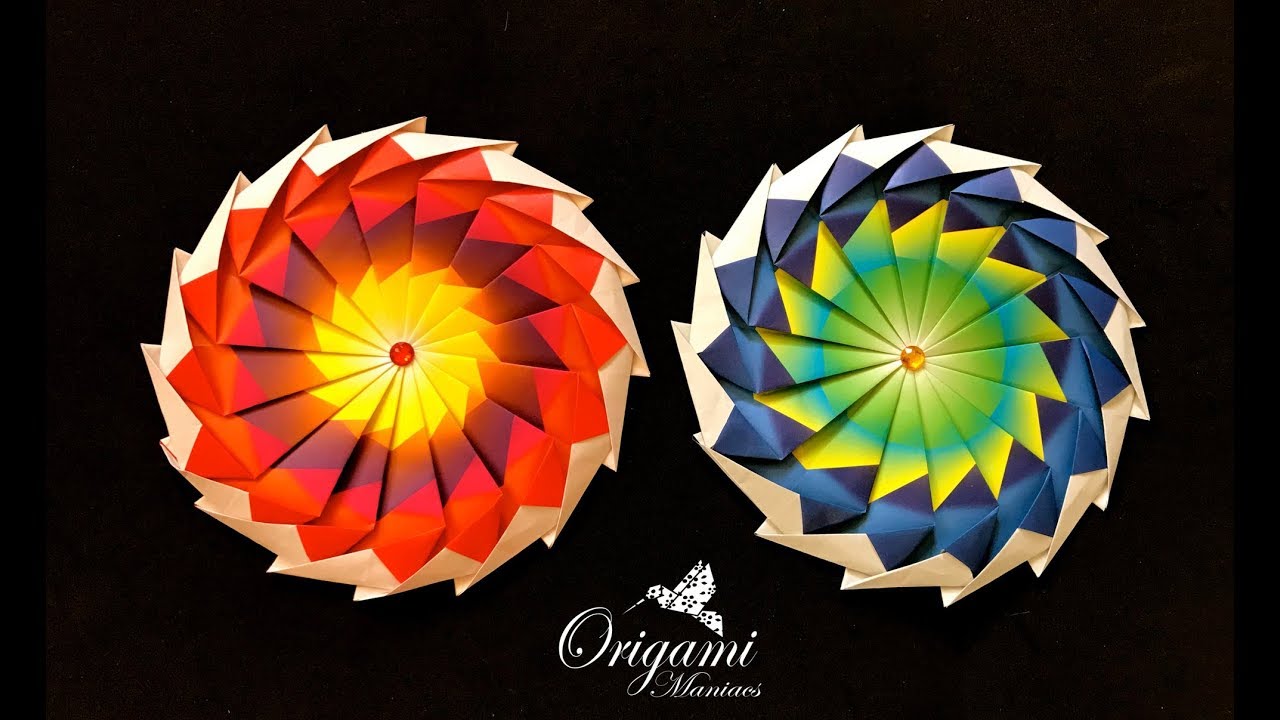 Origami Maniacs 321: Beautiful Mandala by Dáša Ševerová - YouTube