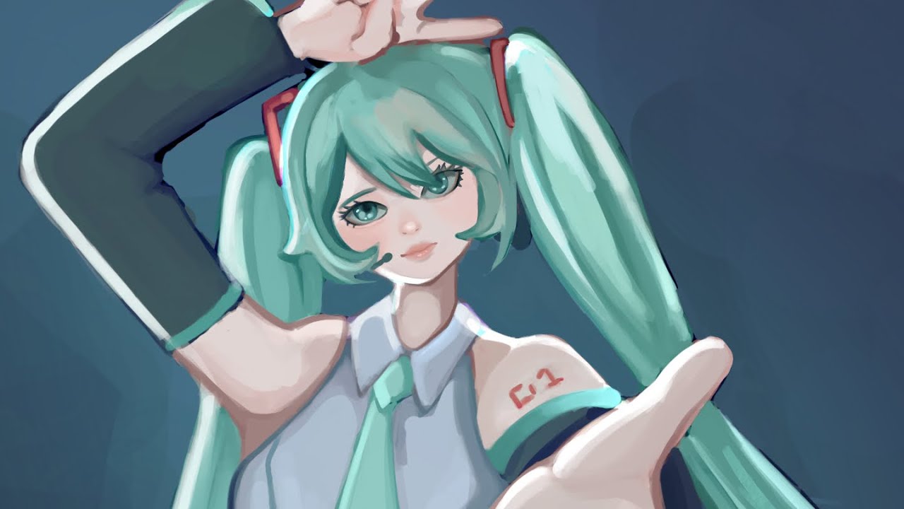 Hatsune Miku [Speedpaint] - YouTube