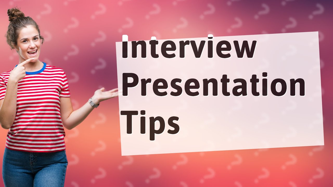 How to do a 10 minute presentation for an interview? - YouTube