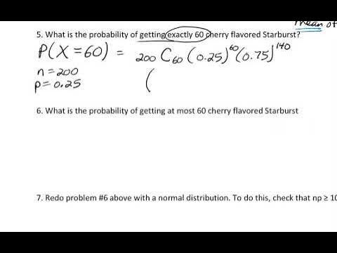 AP Stats Binomial Probability and Normal Approximation Practice - YouTube