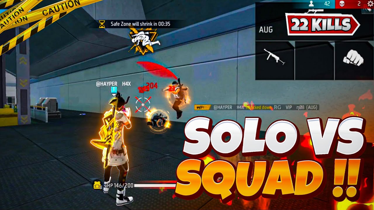 Undefeated 🤯 Full Map Solo vs Sqaud Gameplay !! { Garena Free Fire Max ...