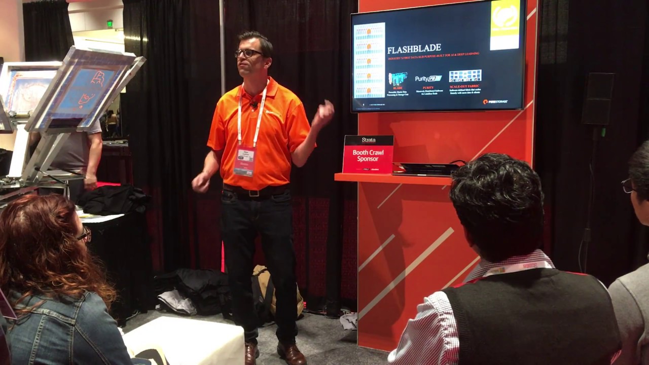 Don Colliver presents for Pure Storage at Strata Data, 2018, San Jose ...