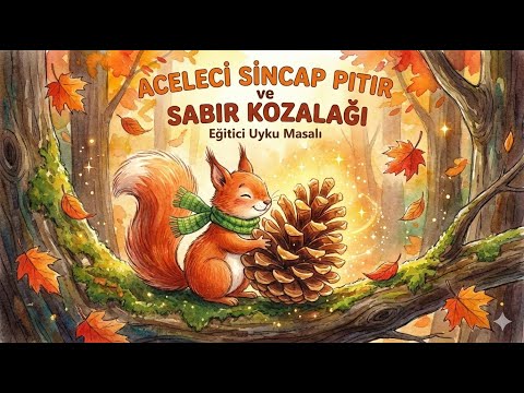 Aceleci Sincap Pıtır ve Sabır Kozalağı 🐿️🍂 | Eğitici Uyku Masalı