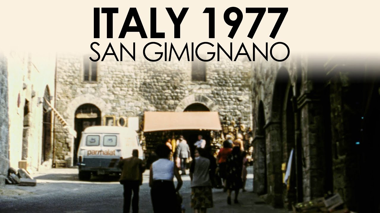 Archive Footage of San Gimignano in the 1970s | Italy old footage - YouTube