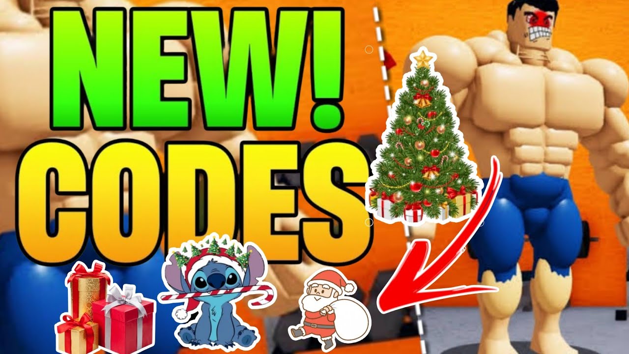 💪 Christmas Update 💪 BODYBUILDER SIMULATOR CODES - ROBLOX BODYBUILDER ...