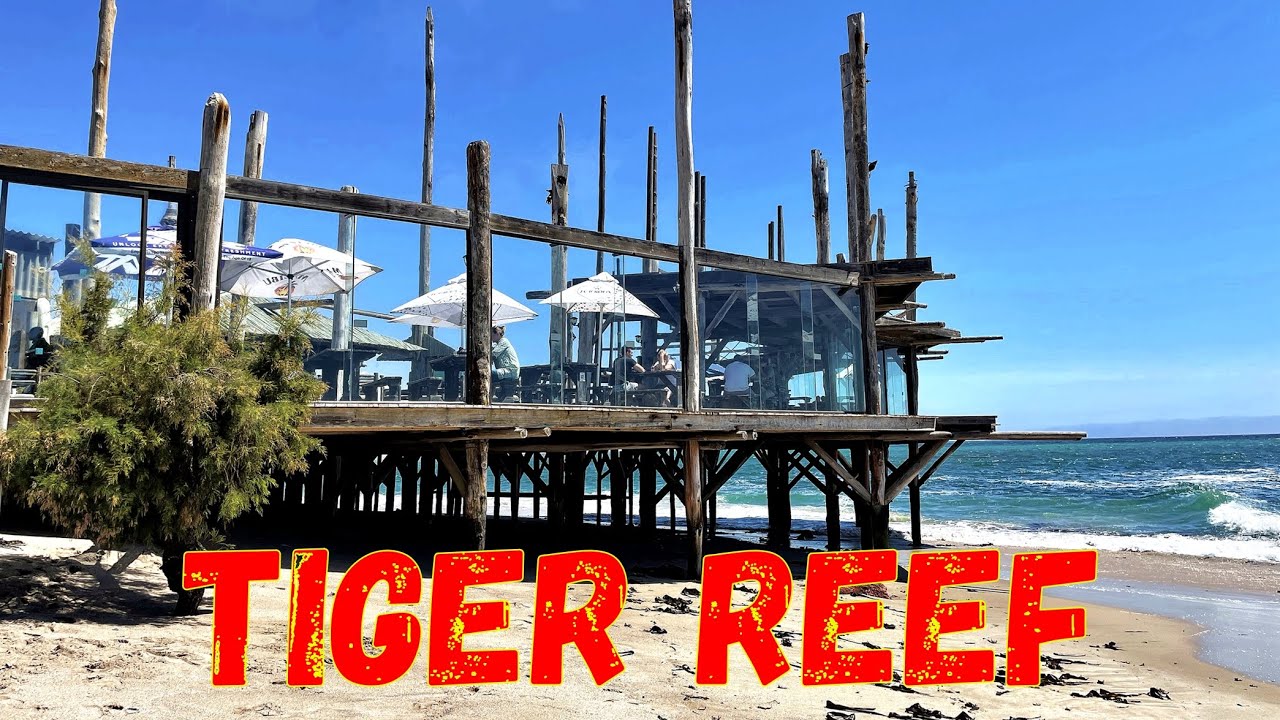 Tiger Reef Beach Bar in Swakopmund, west coast of Namibia, southern ...