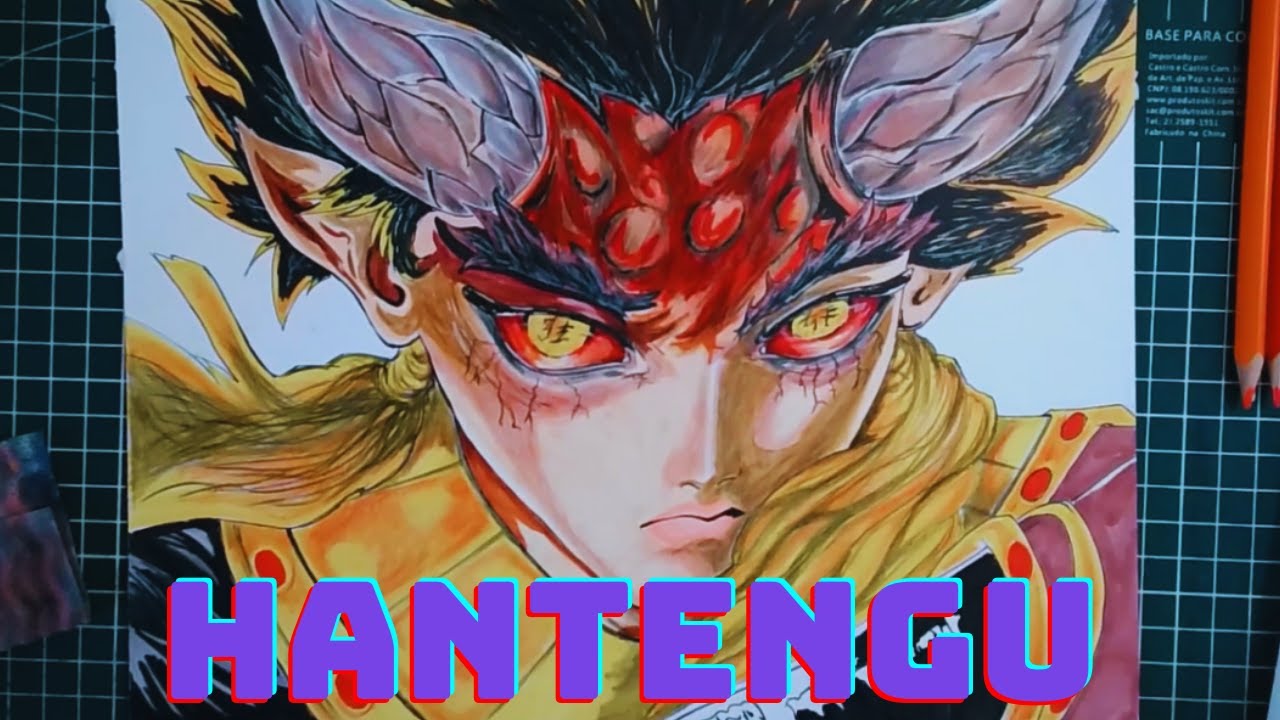 Speed Drawing - Hantengu - Demon Slayer - YouTube