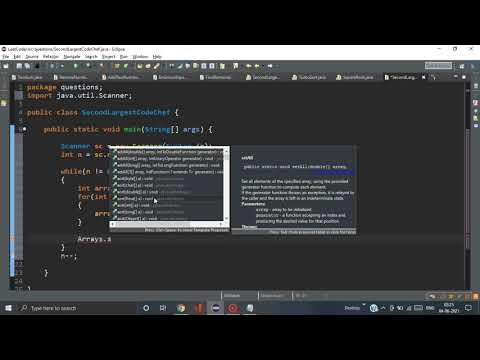 Second Largest Number||Java||Code Chef||Beginner - YouTube