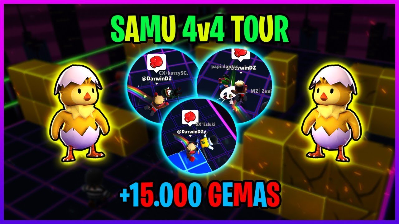 🏆 WE WON 4v4 MTM SAMU 2nd 🏆 | 💎 +15k PrizePool 💎 | Stumble Guys Block ...