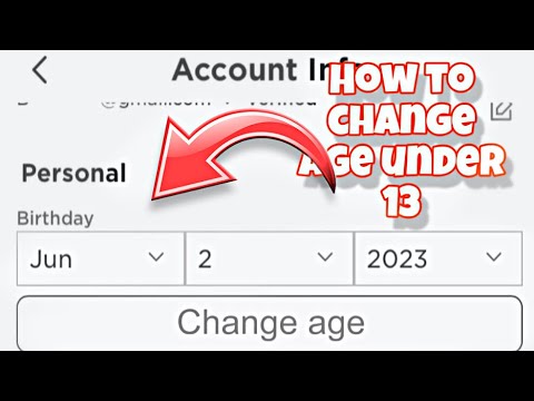 How to CHANGE your AGE if UNDER 13 on Roblox! (2023) WORKING! - YouTube