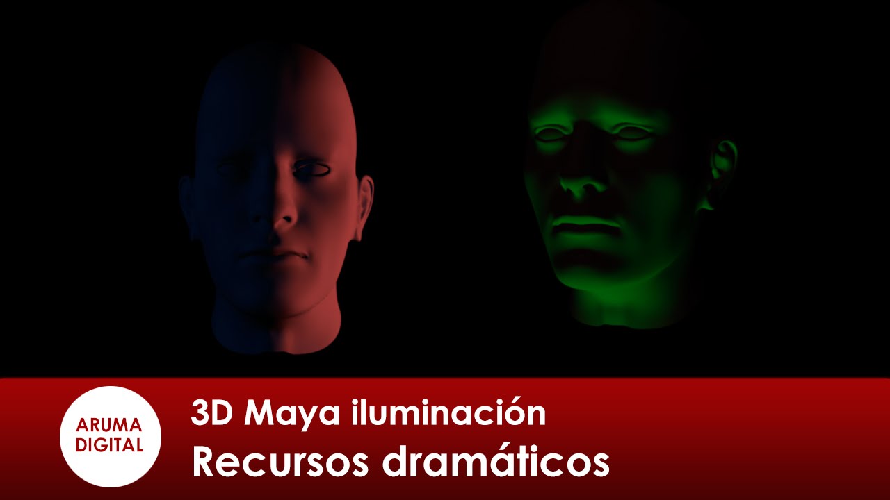 3D Maya 228 Iluminación Recursos dramáticos - YouTube