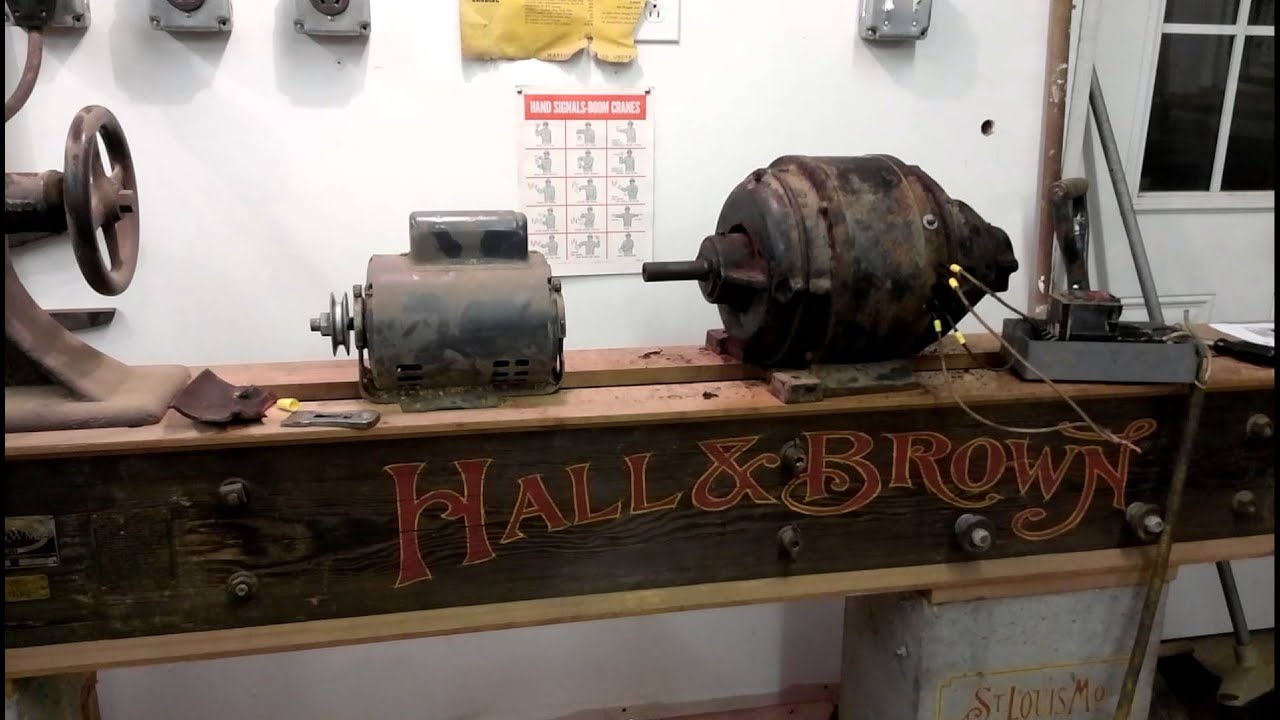 After a rotor repair on a big old motor. - YouTube