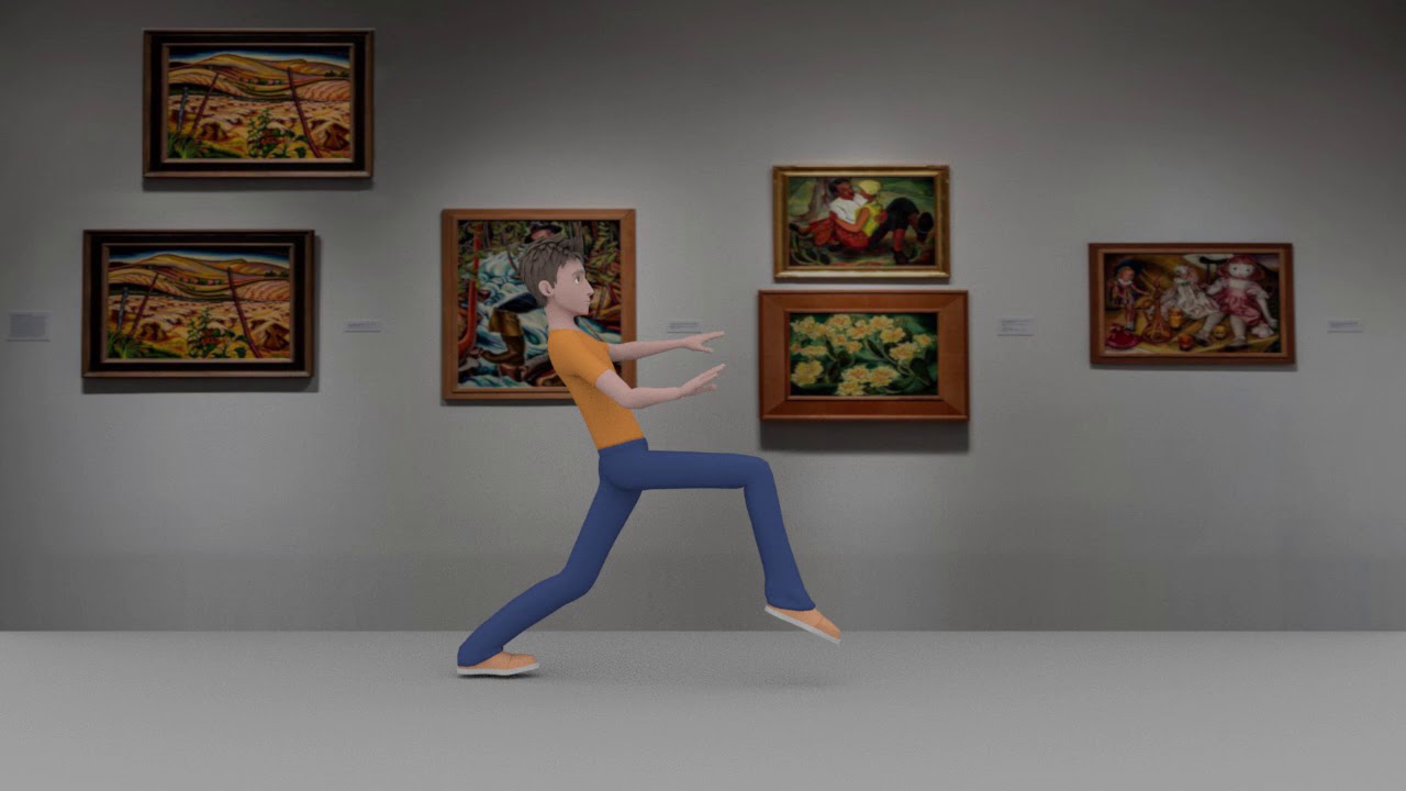 sneak walk animation (3D animation) - YouTube