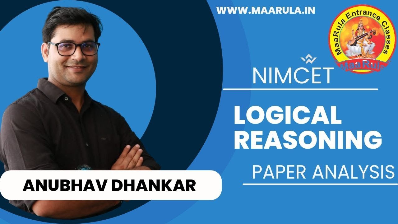 Logical Reasoning Nimcet 2021 Pyq S Maarula Classes Youtube