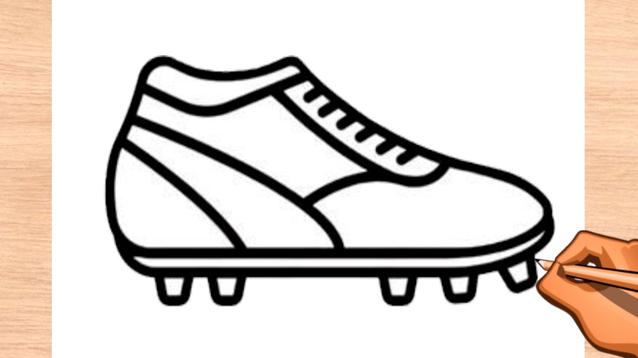 How to Draw Soccer Shoes easy - Drawing Step by Step - YouTube