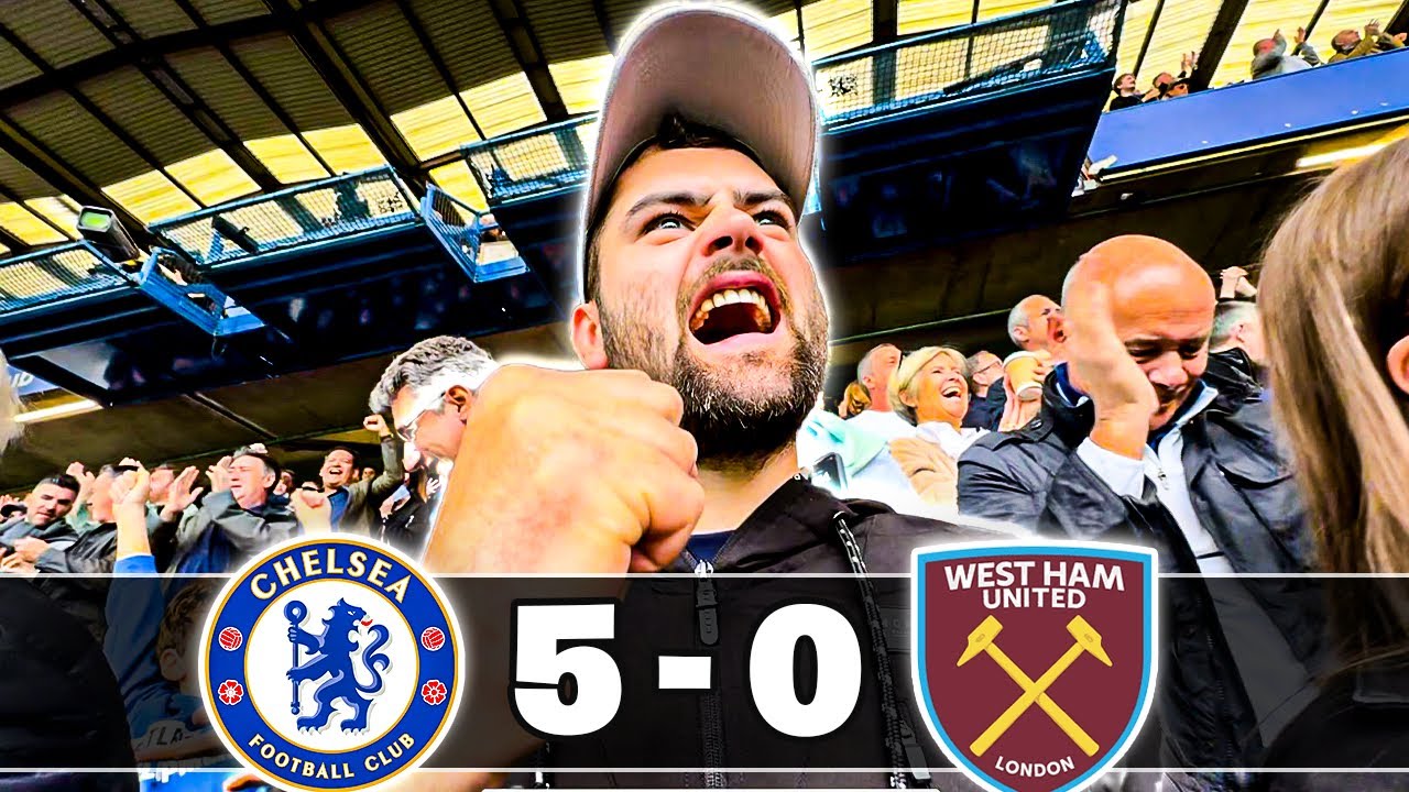 🎵WEST HAM GET BATTERED EVERYWHERE THEY GO!🎵 | Chelsea 5 - 0 West Ham ...