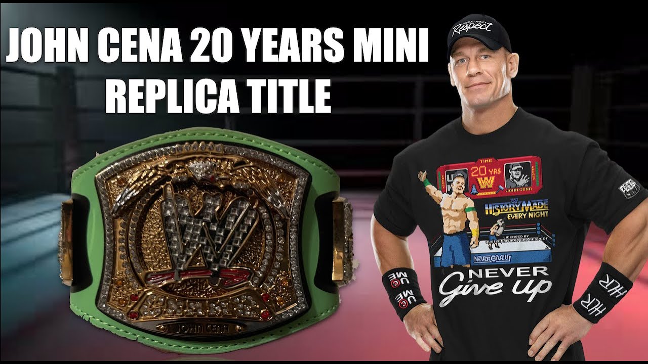 JOHN CENA MINI REPLICA BELT REVIEW!!! - YouTube