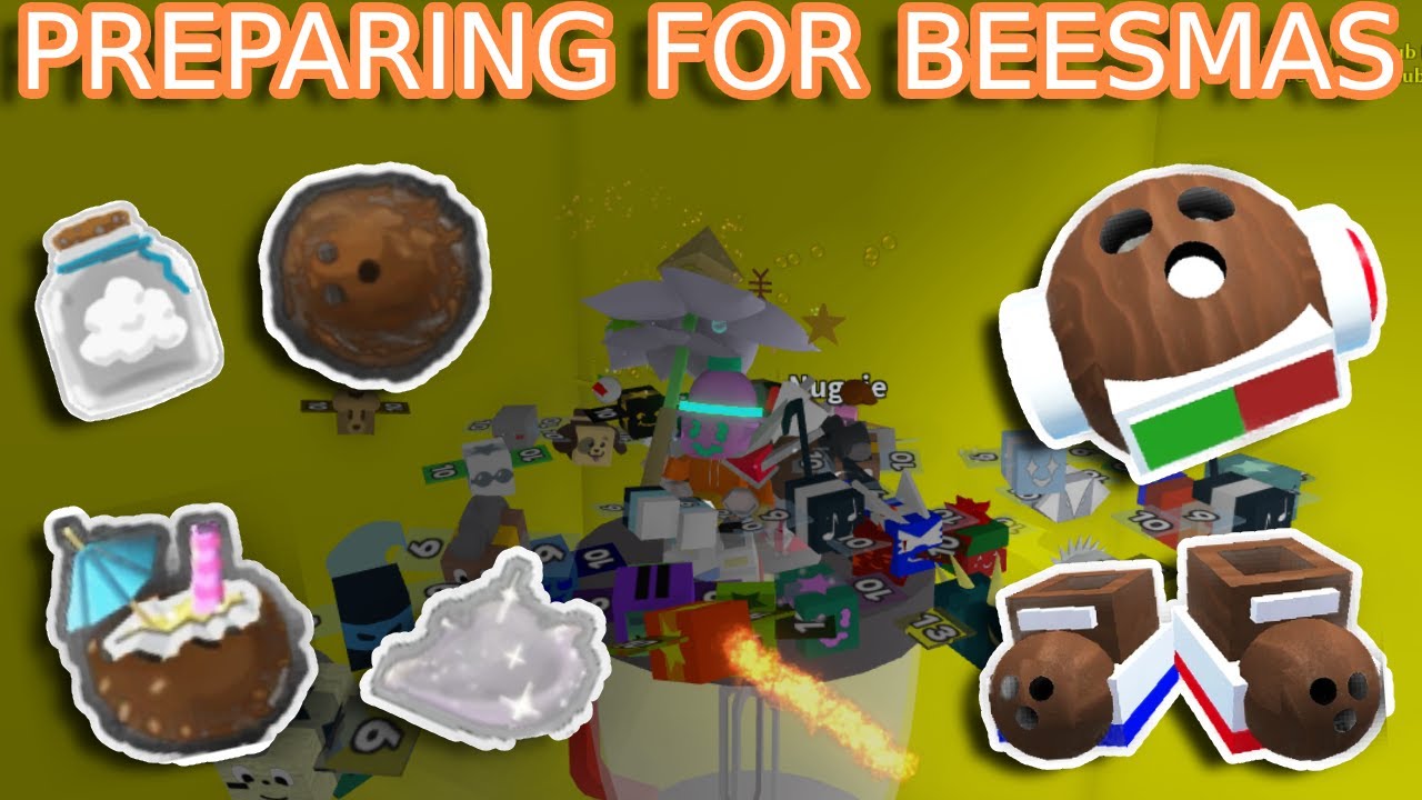 PREPARING FOR BEESMAS LIVE WITH VIEWERS | Roblox Bee Swarm Simulator ...