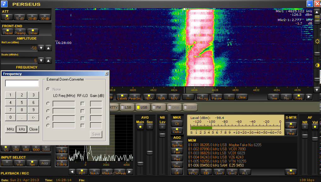Numbers Station, Russian, Fake Buzzer (S28), 10465 kHz, USB mode, April ...
