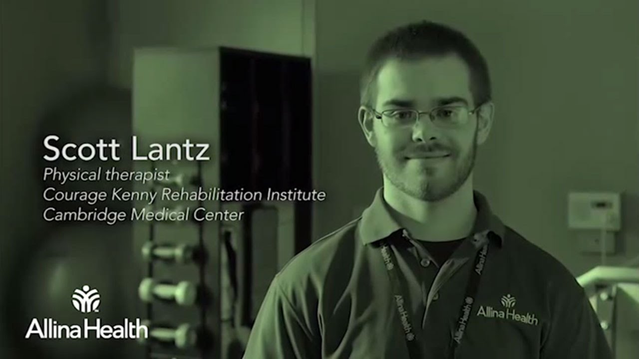 Scott Lantz, physical therapist, Courage Kenny Rehabilitation Institute ...