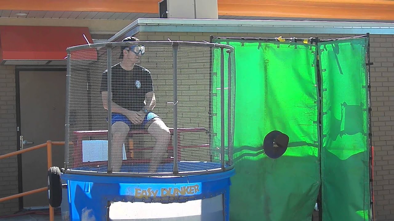 Dunkin Donuts Fall Festival Dunking Booth - YouTube