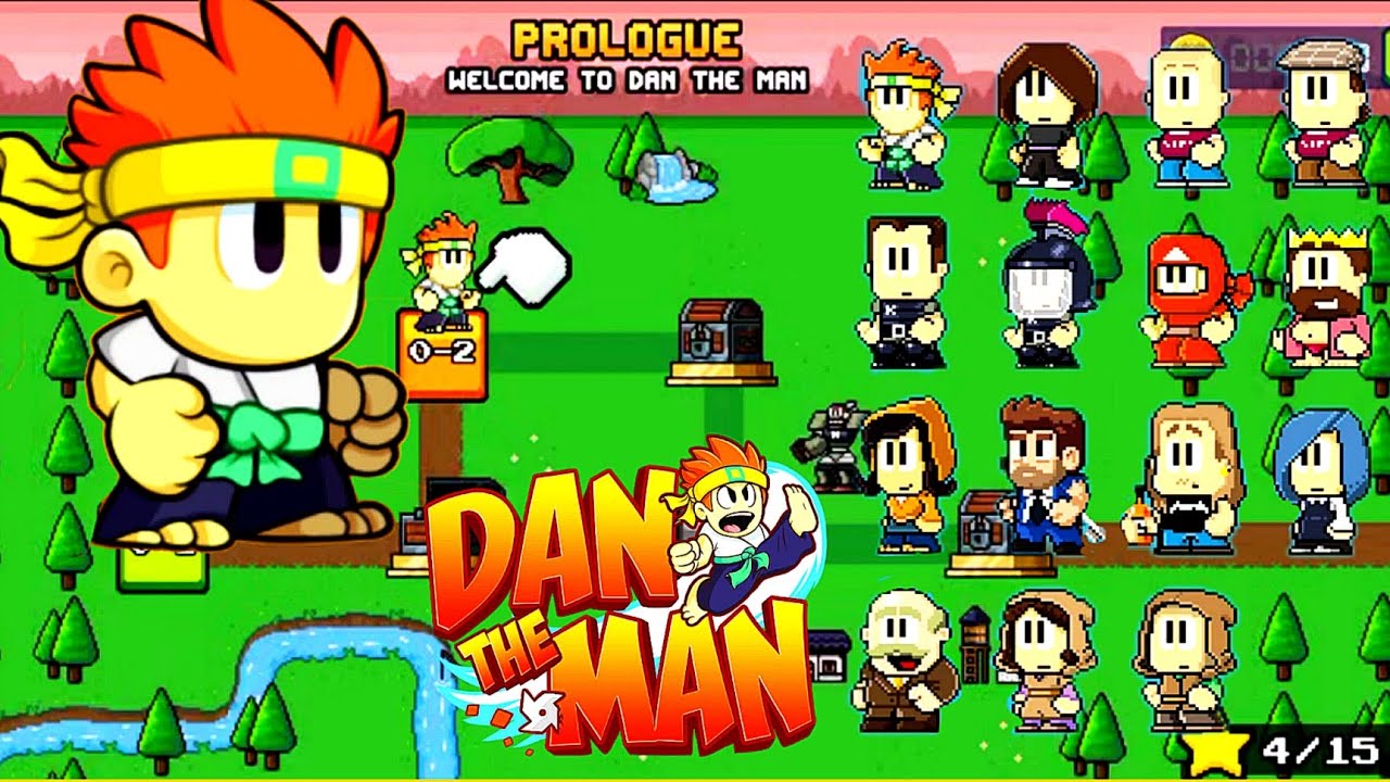 DAN THE MAN 😳😳VERY NICE GAME PLAY IN ANDROID GAME 😲 😲 #androidgames # ...