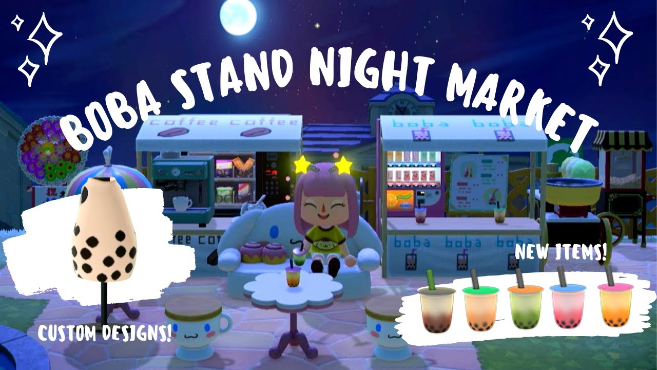 TIME TRAVELING FOR BOBA AND BUILDING A NIGHT MARKET! Easy/Low Effort ...