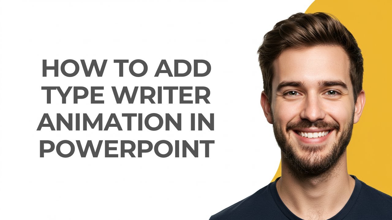 How To Add Type Writer Animation In Powerpoint - GUIDE! - YouTube