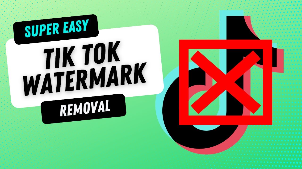 SUPER EASY: How to remove the Tik Tok watermark - YouTube